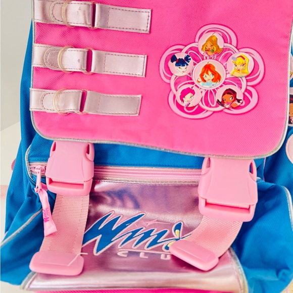 Disney | Bags | Vintage Rare Winx Club Pink Blue Backpack Bag | Poshmark